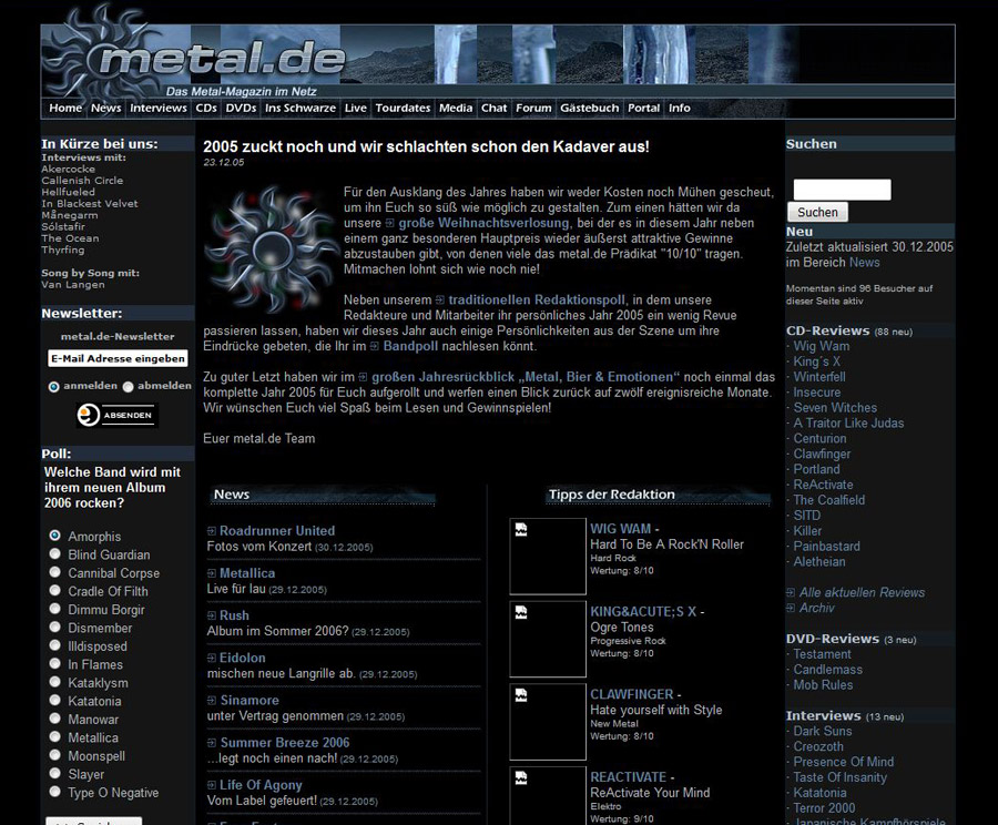 20 Jahre metal.de - Die Geschichte des Magazins • metal.de