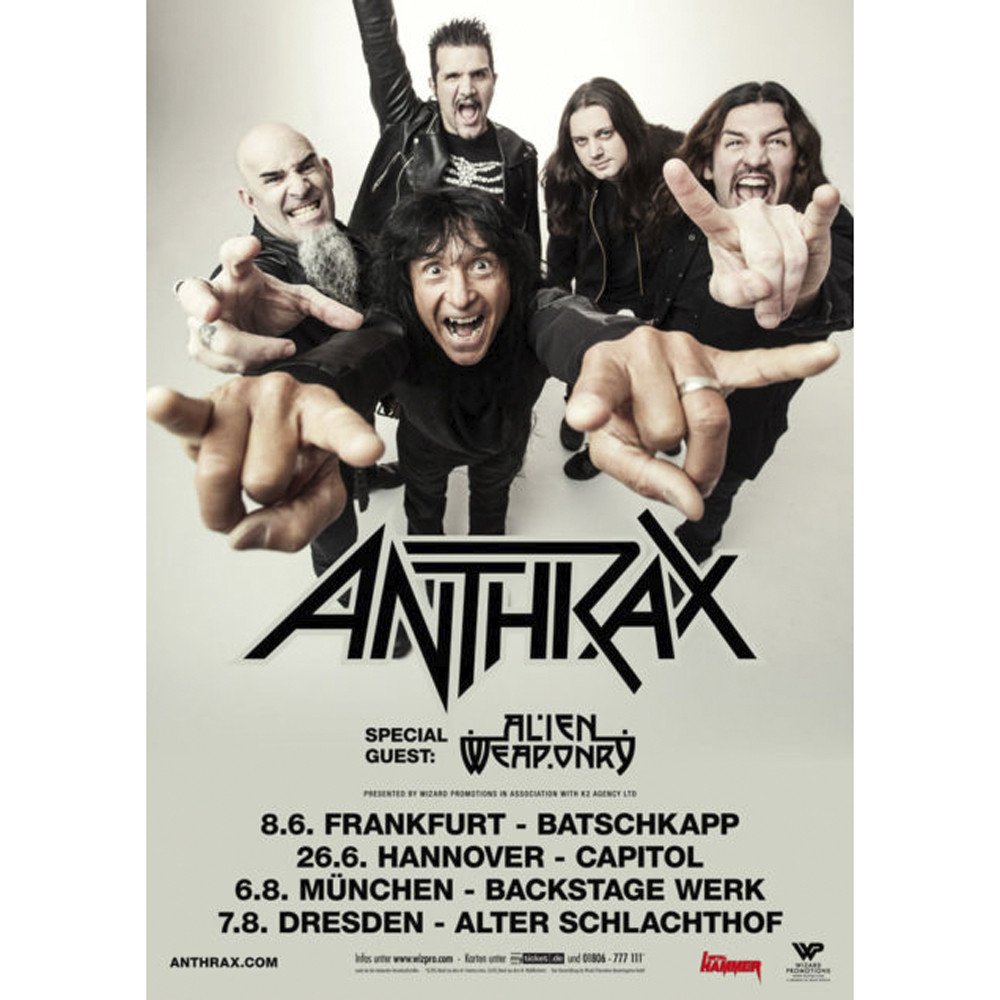 Anthrax - Deutschland Tour 2019 • metal.de