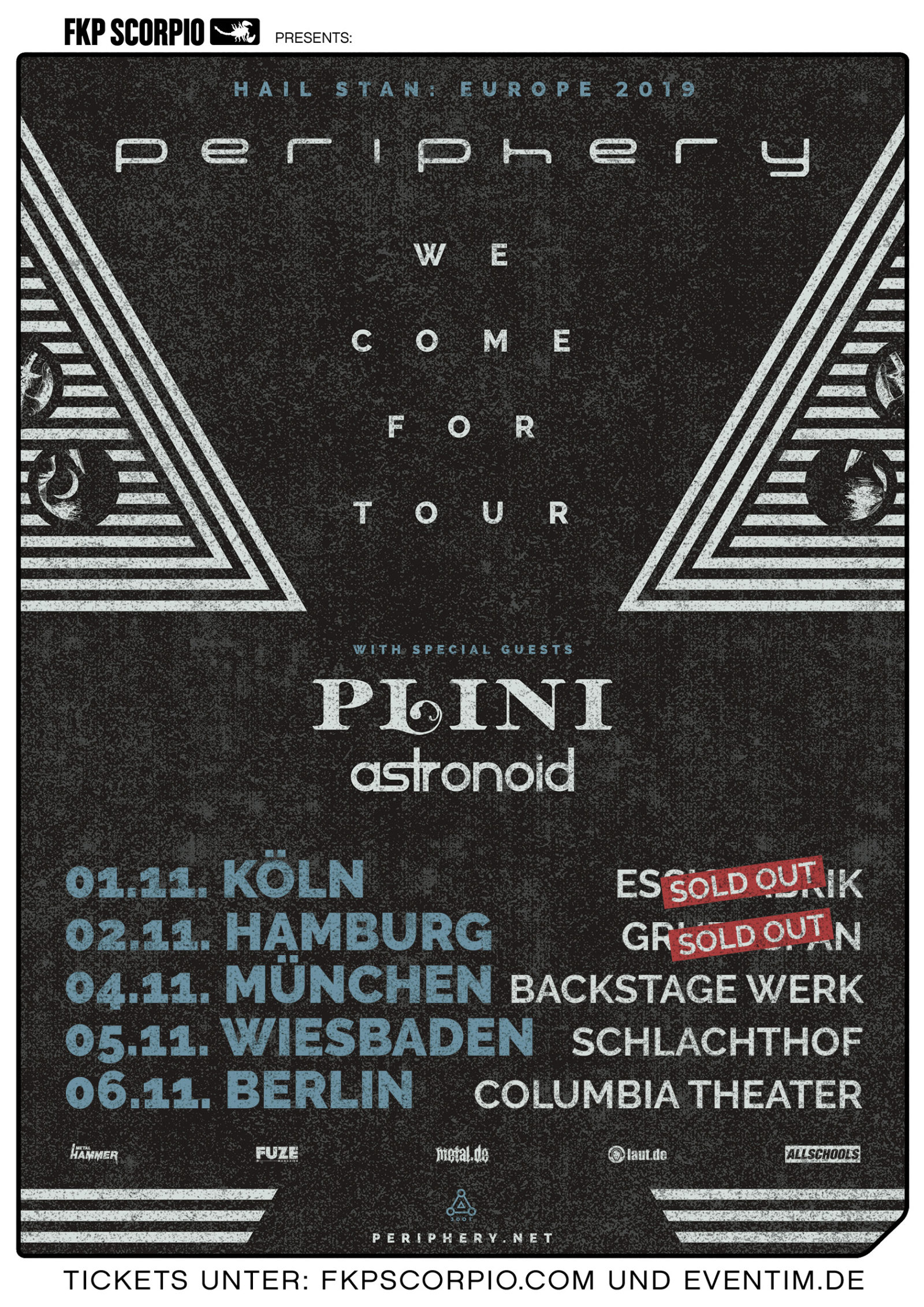 Periphery - Hail Stan Europa Tour 2019 • metal.de