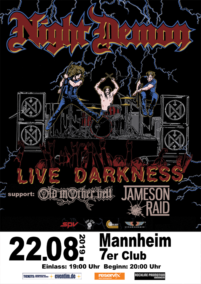 Night Demon kommen am 22. August nach Mannheim • metal.de