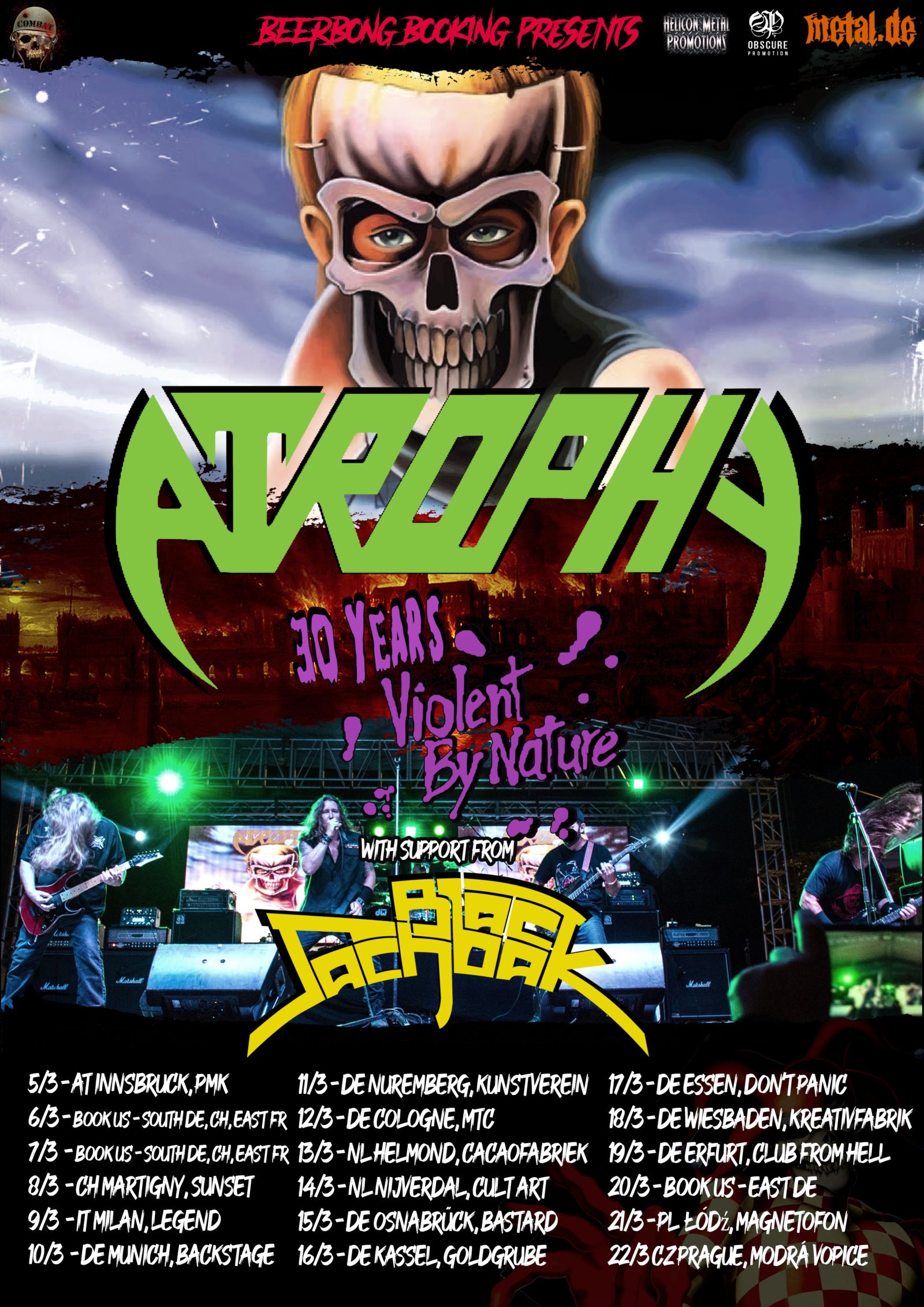 Atrophy - 30 Years Violent By Nature - Tour • metal.de
