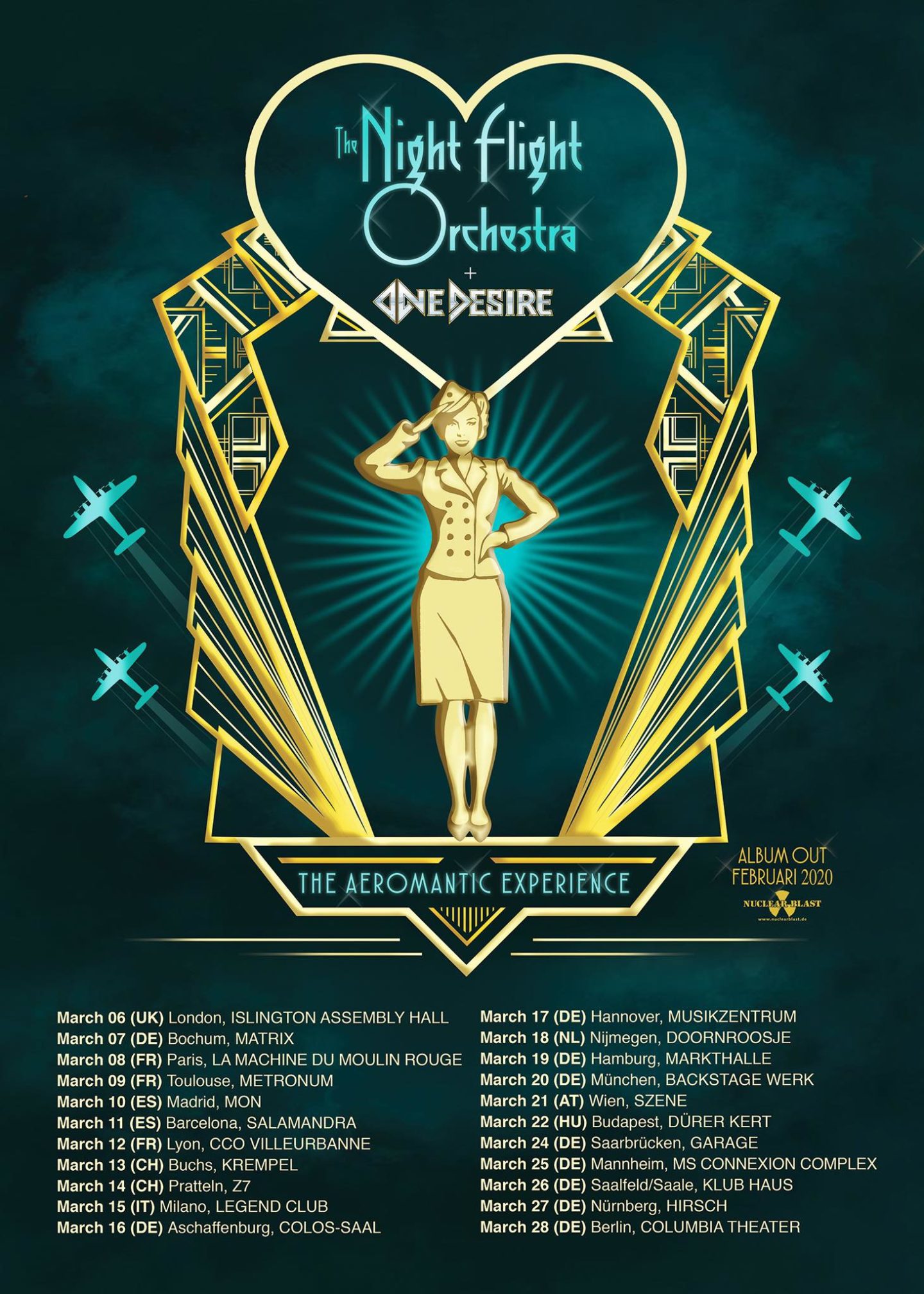 The Night Flight Orchestra - The Aeromantic Experience 2020 • metal.de