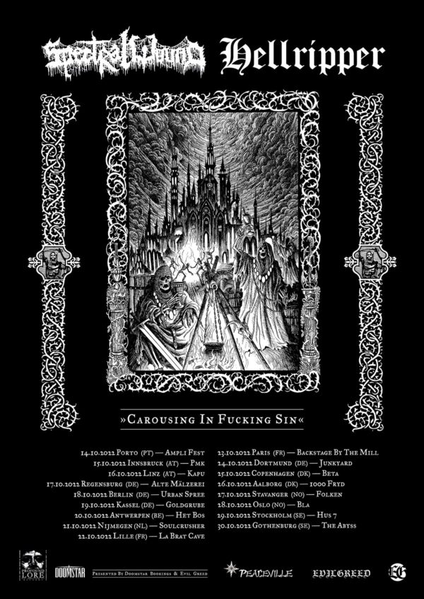 Spectral Wound + Hellripper - Carousing in Fucking Sin Tour • metal.de