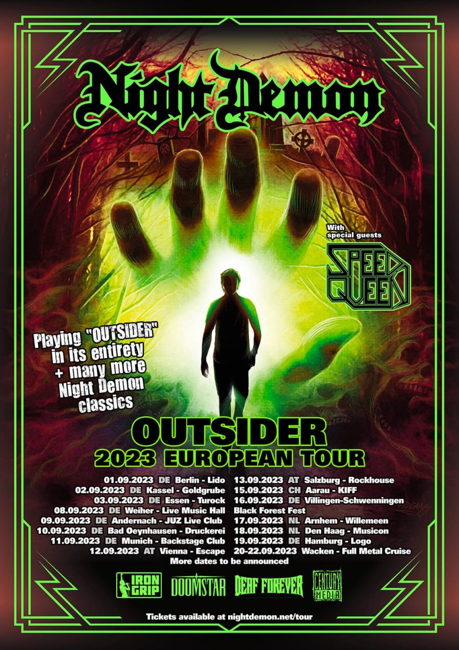 Night Demon - Outsider European Tour 2023 • metal.de